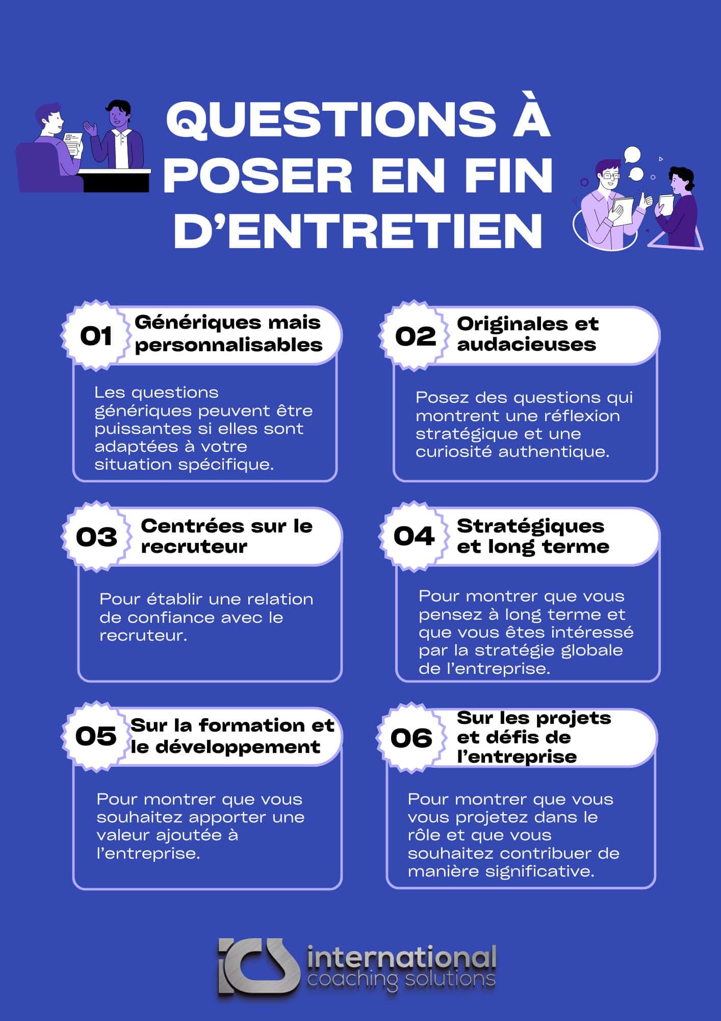 Questions à poser en fin d'entretien : un guide complet et innovant Questions à poser en fin d'entretien : un guide complet et innovant
